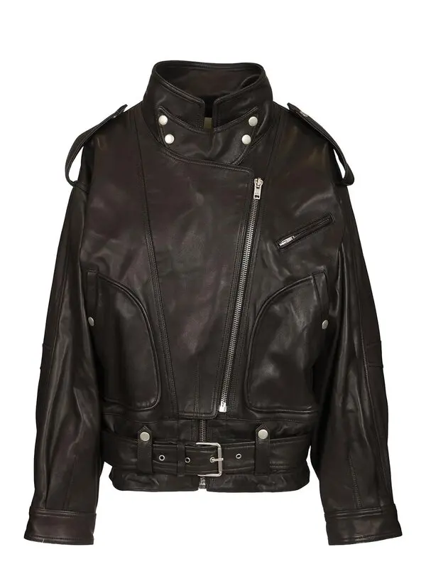 Isabel Marant Étoile Farza-gb Leather Jacket - Black