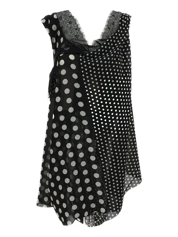 Junya Watanabe Polka Dot Sleeveless Top - Multicolor