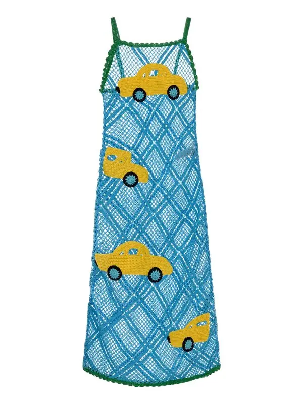JW Anderson Light Crochet Dress - Blue
