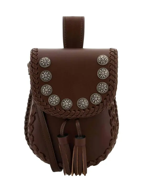 Prada Leather Crossbody Bag - Brown