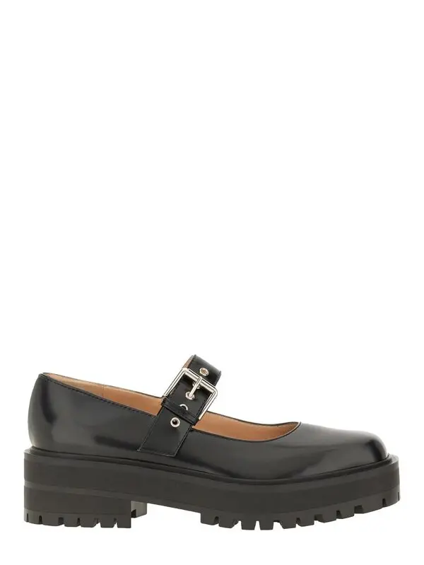 GIANVITO ROSSI Leather Sandal - Black