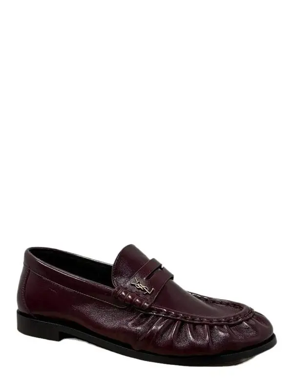 Saint Laurent Calfskin Loafers - Red
