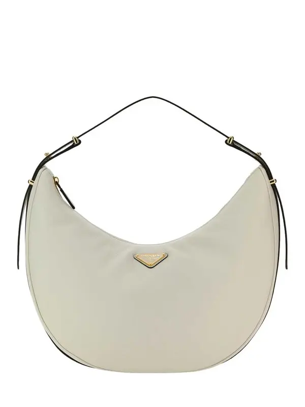 Prada Leather Hobo Bag - White