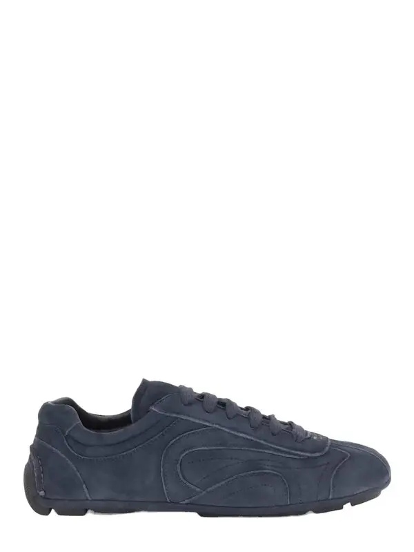 Prada Leather Sneakers - Blue