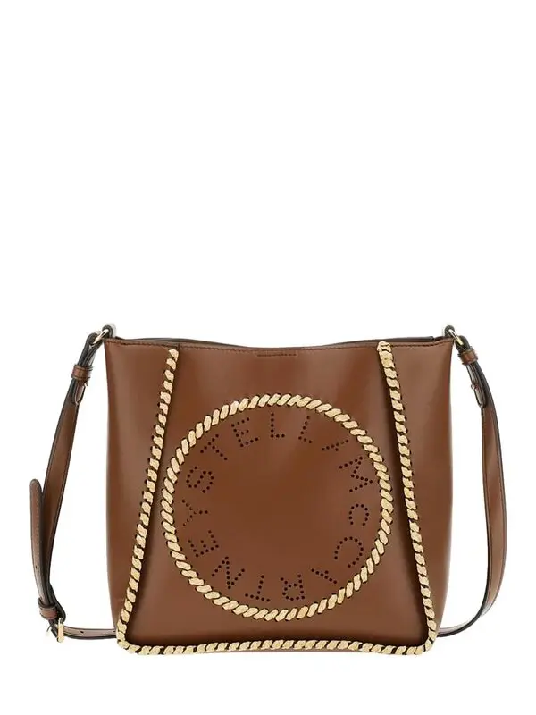 Stella McCartney Crossbody Logo Bag Raffia - Multicolor