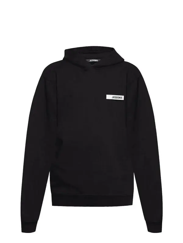 Jacquemus Cotton Hoodie - Black