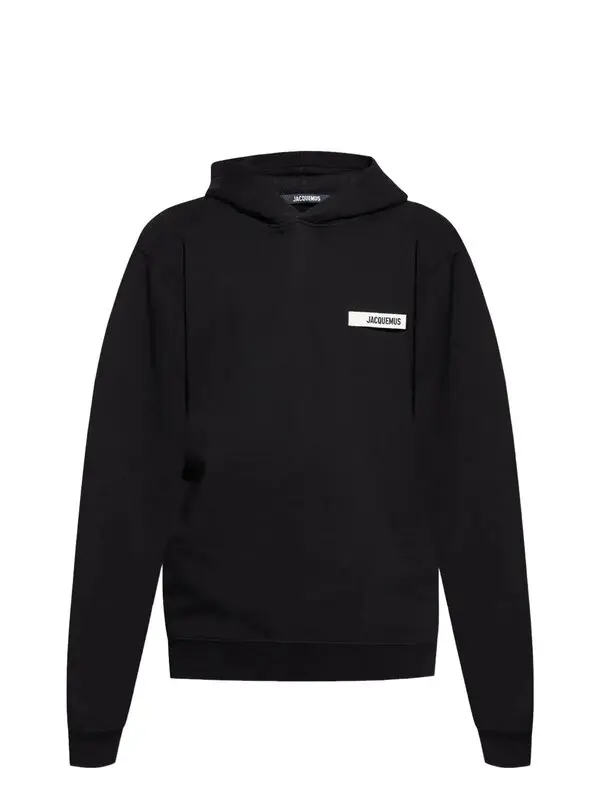 Jacquemus Cotton Hoodie - Black