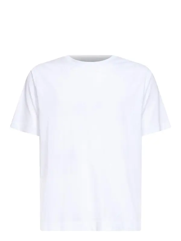 Dries Van Noten White Jersey Regular-fit Crewneck T-shirt - Multicolor