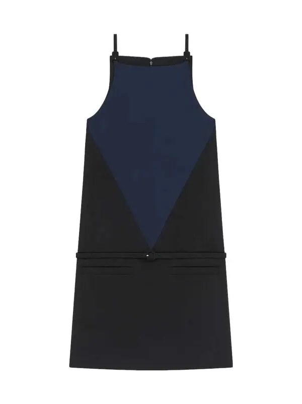 COURREGES Mini Dress With Buckle Detail - Blue