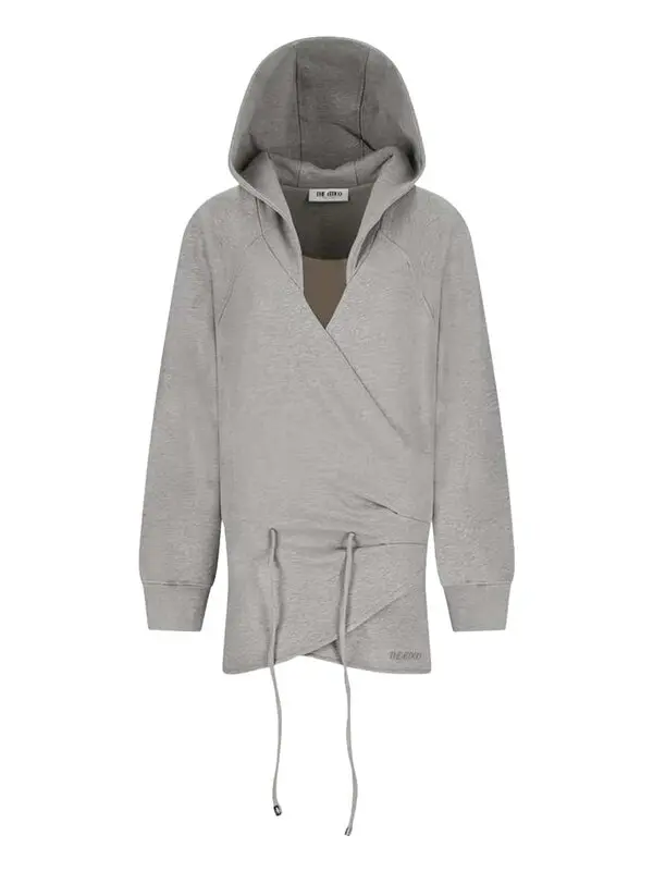 Attico American Fleece Mini Dress - Gray