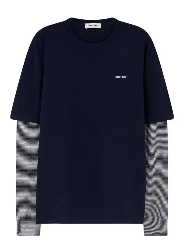 Miu Miu Virgin Wool, Cashmere And Silk Sweater - Multicolor