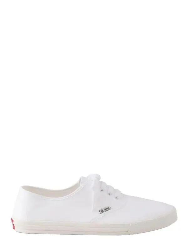 Prada Drill Fabric Sneakers - White
