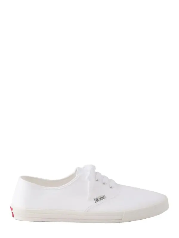 Prada Drill Fabric Sneakers - White