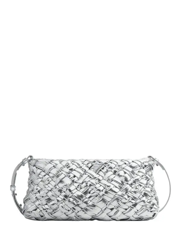 Bottega Veneta Kalimero Cha-cha Shoulder Bag - Silver