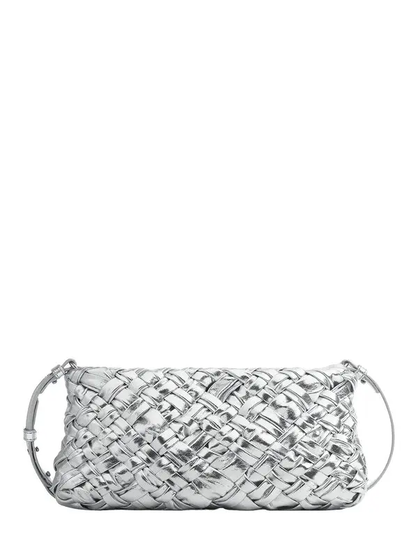 Bottega Veneta Kalimero Cha-cha Shoulder Bag - Silver