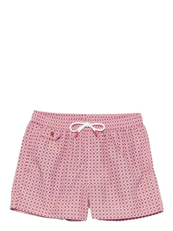 Kiton Geometric Print Swimsuit - Multicolor