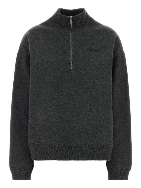 Miu Miu Cashmere Sweater - Gray