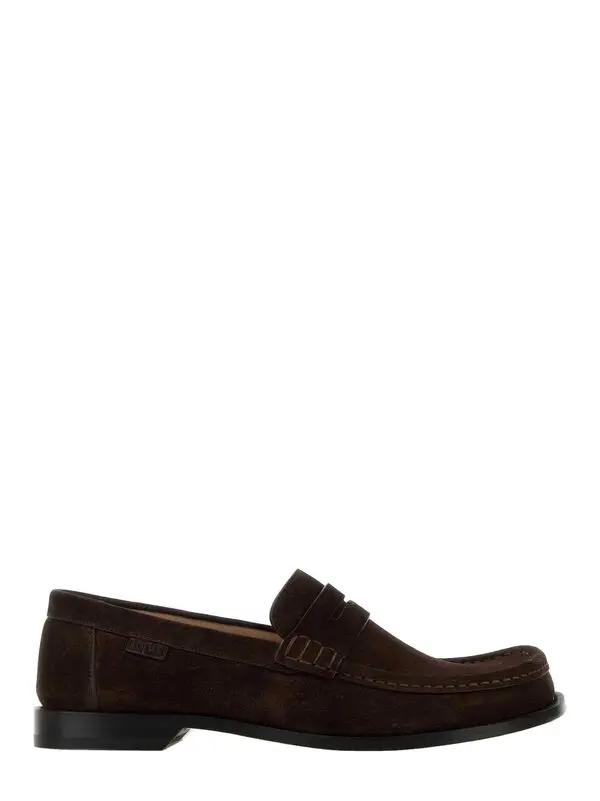 Loewe Suede Campo Loafers - Brown