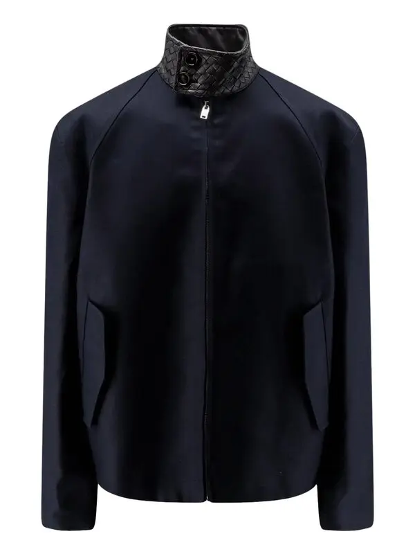 Bottega Veneta Compact Cotton Gabardine Harrington Jacket - Multicolor