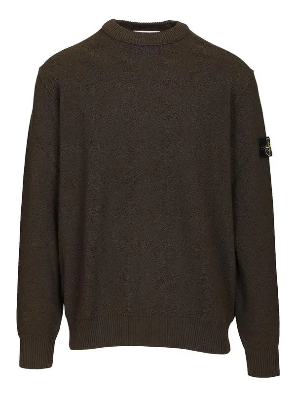 Stone Island Pure Virgin Wool Crew Neck Sweater - Gray