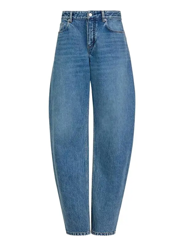 Alaïa Barrel Fit Denim Jeans - Multicolor