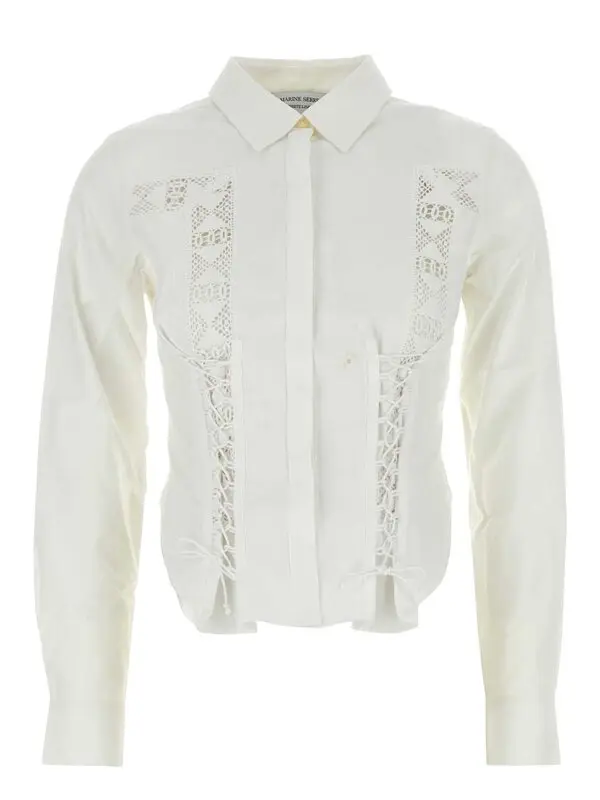 MARINE SERRE Cotton Shirt - White