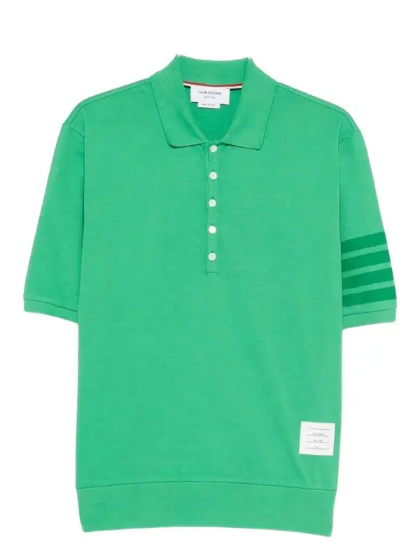 Thom Browne Short-sleeved Polo - Green