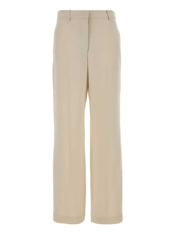 Isabel Marant Étoile Cream Crepe Noanda Palazzo Pant - White