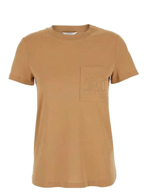 Max Mara Cotton Crewneck T-shirt - Cream