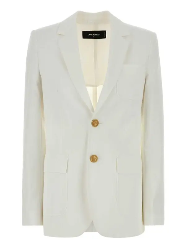 Dsquared2 Cotton Blazer - White