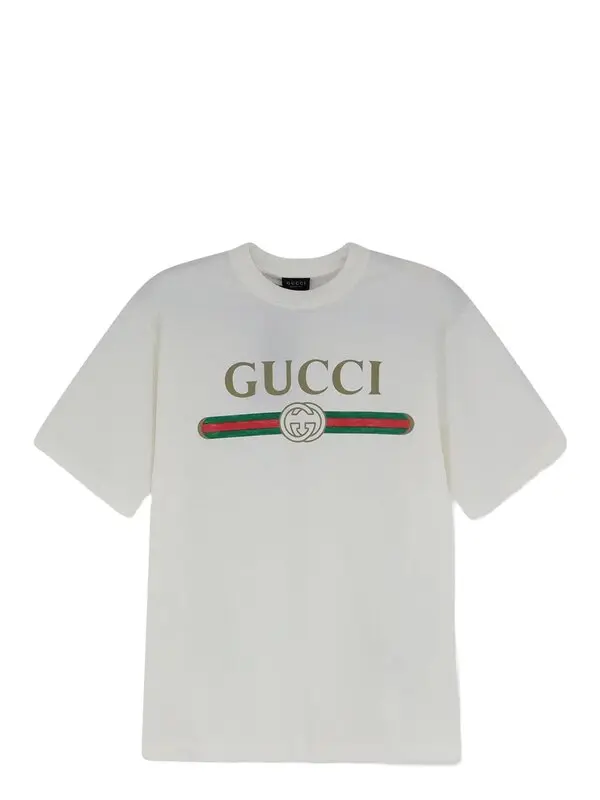 Gucci Cotton And Silk Blend T-shirt - Multicolor