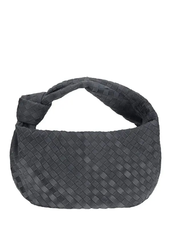 Bottega Veneta Jodie Intrecciato Suede Bag - Blue