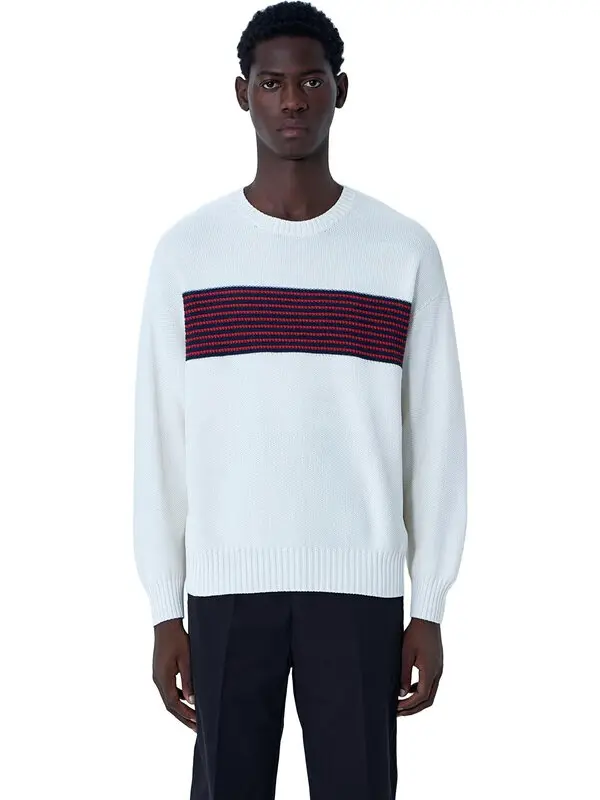 Visvim Cotton-and-silk-blend Sweater - White