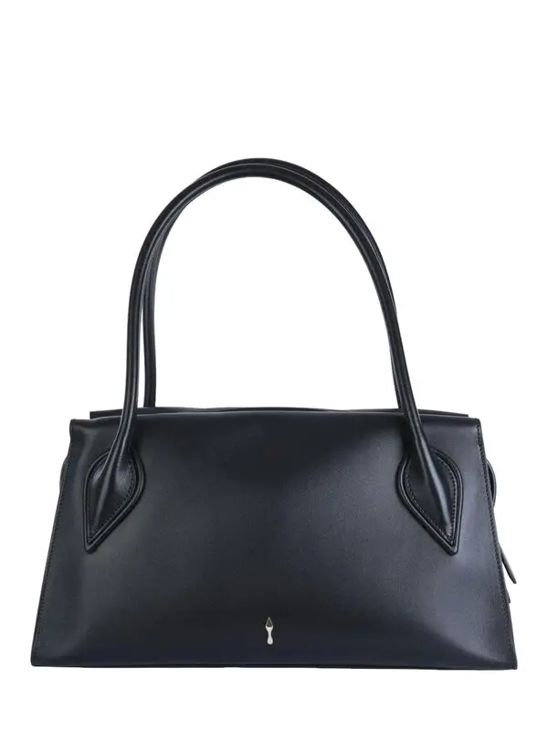 CHRISTIAN LOUBOUTIN Calf Venus Medium Shoulder Bag - Black