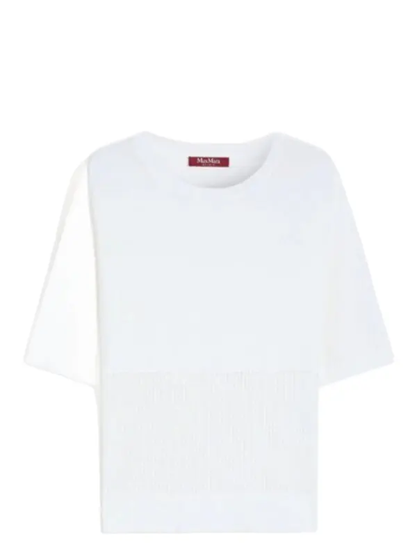 Max Mara Viscose And Polyamide Sweater - White