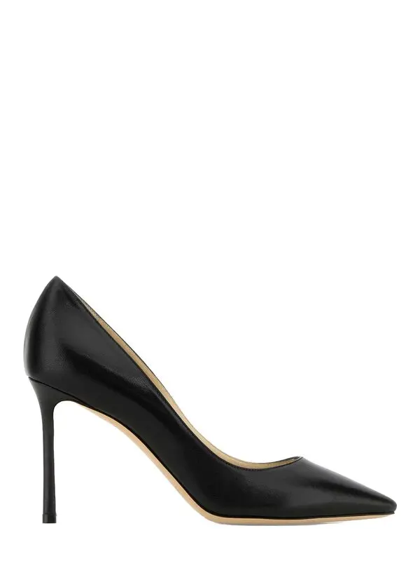JIMMY CHOO Leather Romy 85 Pumps - Black