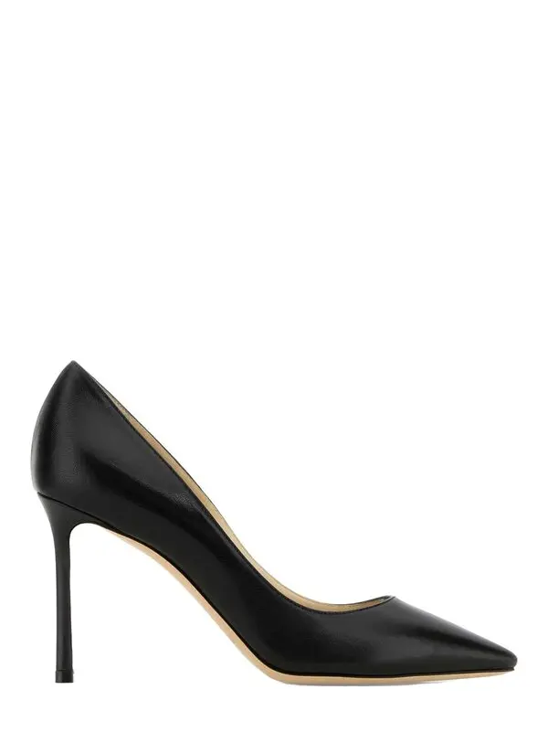JIMMY CHOO Leather Romy 85 Pumps - Black
