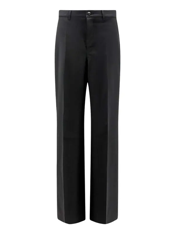 Rick Owens Plain Wool Trousers - Black