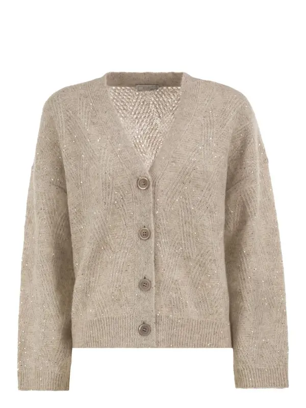 Peserico Knitted Cardigan - Cream