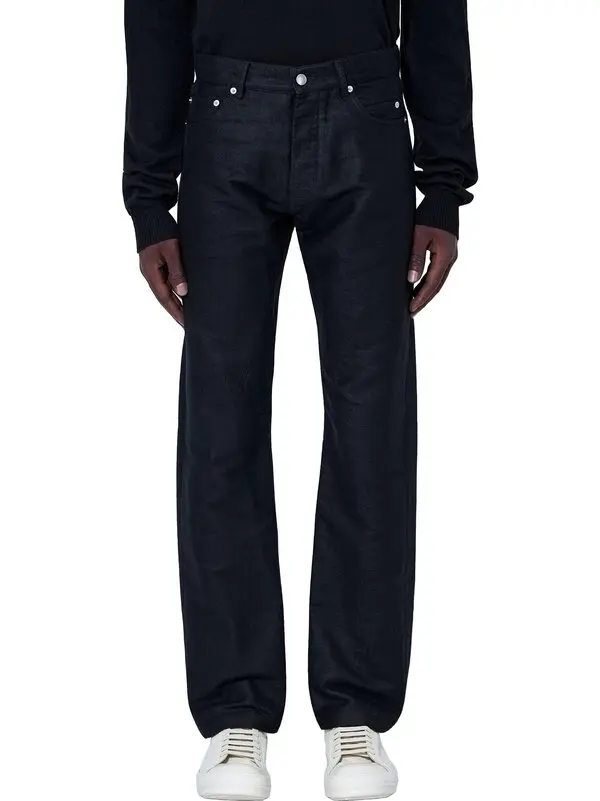 Rick Owens Straight-leg Denim Trousers - Black