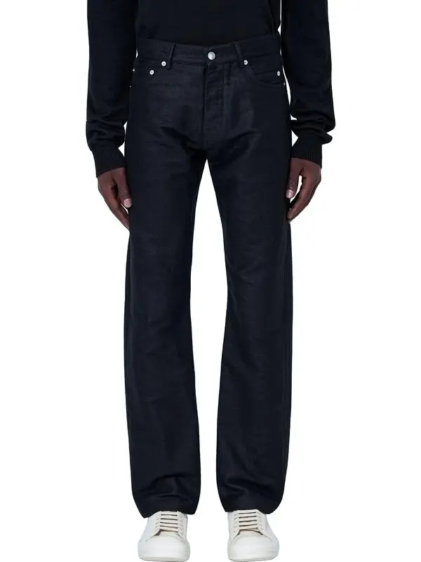 Rick Owens Straight-leg Denim Trousers - Black