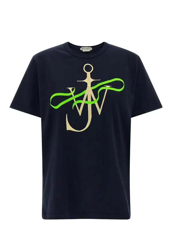 JW Anderson Ribbon Anchor T-shirt - Black