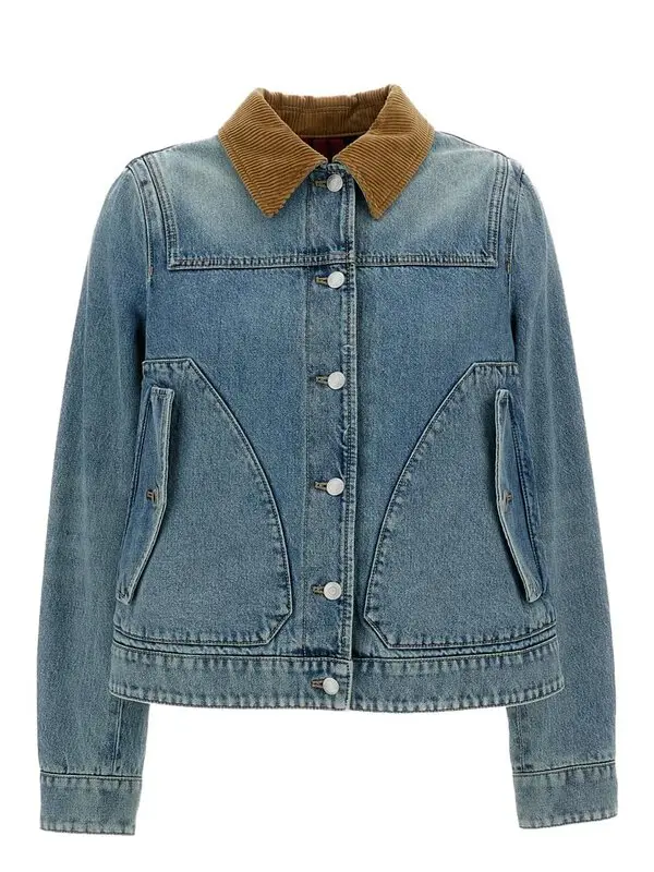 Alexander McQueen Denim Jacket - Multicolor