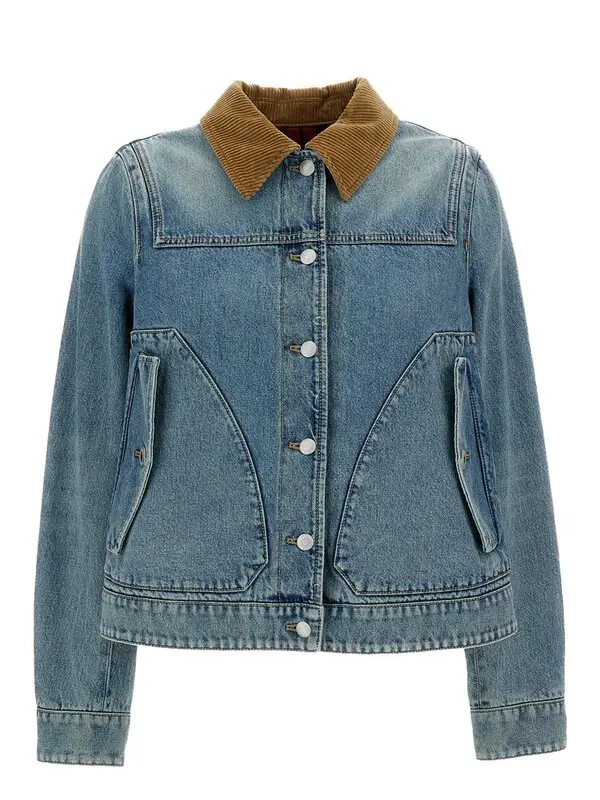 Alexander McQueen Denim Jacket - Multicolor