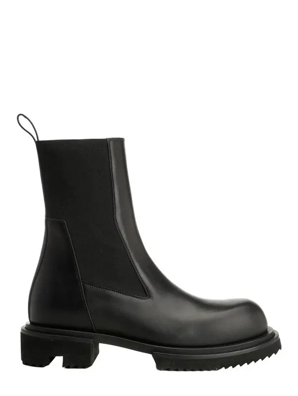 Rick Owens Beatle Gabe Leather Boots - Black
