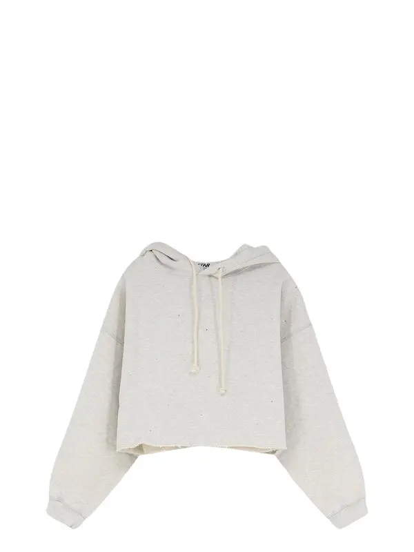 GOLDEN GOOSE Cotton Crop Sweatshirt - Multicolor