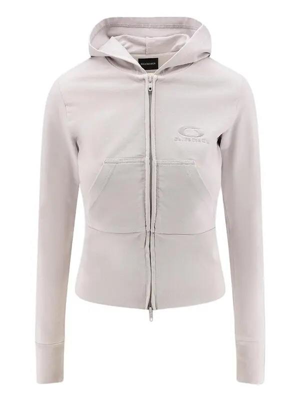 Balenciaga Cotton Hooded Sweatshirt - Multicolor