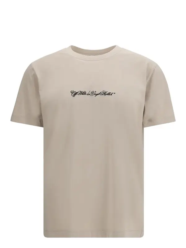 Off-White Script Arrow T-shirt - Cream