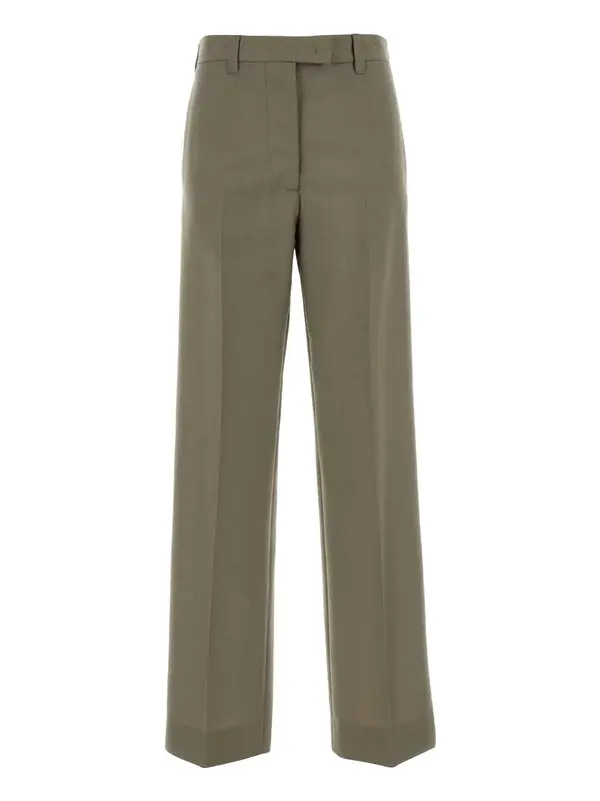 Miu Miu Sage Mohair Blend Palazzo Pant - Green