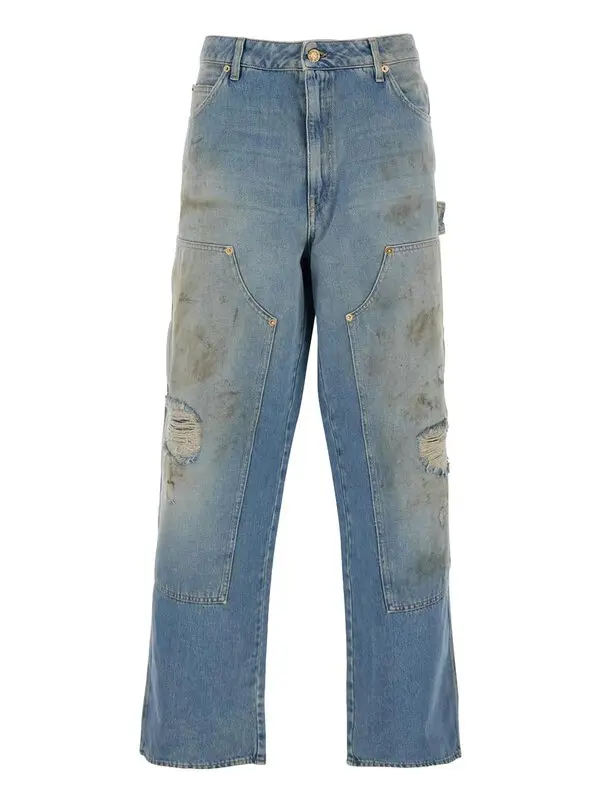 GOLDEN GOOSE Distressed Denim Jeans - Multicolor
